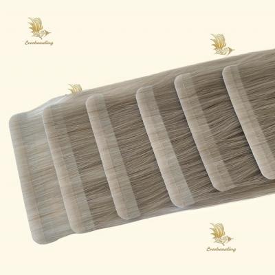 China Straight Ash Blonde Brazilian Human Hair Tape Hair Extensions 12-26 Inch 40g for sale