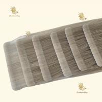 China 100 Remy Human Hair Double Drawn Tape in Hair Extension Ash Blonde Russian Seamless 40g 60g for sale