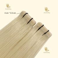 China European Human Hair Tape Hair Extensions 20 Inch Ash Blonde Cuticle Aligned for Women for sale