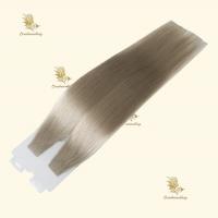 China European Human Hair Tape Hair Extensions 20 Inch Ash Blonde Cuticle Aligned for Women for sale