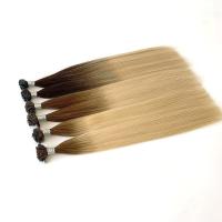 China 100% Remy Human Hair Flat Tip Hair Extensions 12-26 Inch Keratin Glue Beads 50g per Set for sale