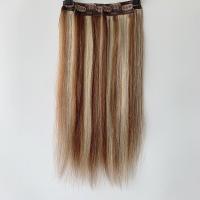 China 100% Remy Human Hair Clip In Extensions Double Drawn Natural Virgin 20 Inch 100g for sale