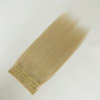 China 100% Remy Human Hair Clip In Extensions 14-28 Inch 100-180g Custom Length Color for sale