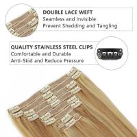 China Double Drawn Clip In Hair Extensions 100% Remy Human Hair Afro Kinky Curly 14-28 Inch 100-180g for sale