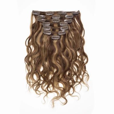 China 100% Brazilian Remy Clip In Hair Extension Straight Blonde Virgin Human Hair 14-28 Inch for sale