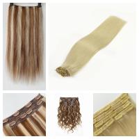 China 100% Remy Human Hair Lace Clip in Hair Extensions 14-28 Inch 100-180g for sale