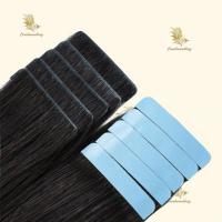 China Invisible Tape Hair Extensions Double Drawn Cuticle Aligned Remy Virgin Human Hair 12-26 Inch for sale