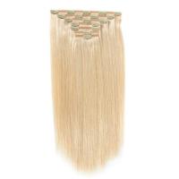 China 100% Human Hair Clip in Hair Extensions Double Drawn Braids 18 20 22 Inch Remy for sale