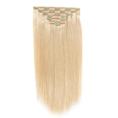 China 100% Human Hair Clip in Hair Extensions Double Drawn Braids 18 20 22 Inch Remy for sale