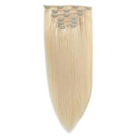 China 100% Human Hair Clip in Hair Extensions Double Drawn Braids 18 20 22 Inch Remy for sale