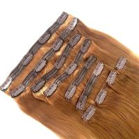China 100% Remy Human Hair Clip In Hair Extensions 14-28 Inch 100-180g Lace Clip Ins for sale