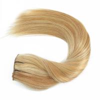 China 100% Human Hair Clip in Hair Extensions Double Drawn Cuticle Aligned 14-28 Inch 100-180g for sale