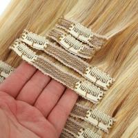 China 100% Human Hair Clip in Hair Extensions Double Drawn Cuticle Aligned 14-28 Inch 100-180g for sale