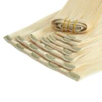 China Russian Virgin Hair Clip In Extensions 100g per Piece 14-28 Inch Remy Human Hair for sale