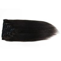 China 100% Remy Human Hair Clip In Hair Extensions 14-28 Inch Straight 100-180g for sale