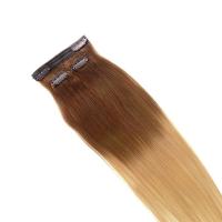 China 100% Remy Human Hair Clip In Extensions 14-28 Inch Thick Ends Dyeable 100g-180g for sale