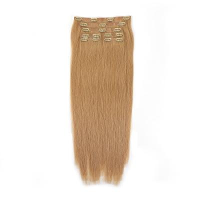 China 20 Inch Seamless Clip In Hair Extensions 100 Remy Human Hair PU Skin Weft 100g for sale