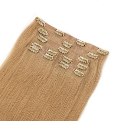 China 100% Virgin Remy Invisible PU Skin Seamless Clip in Hair Extension 14-28 Inch Custom for sale