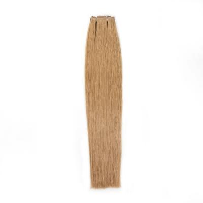China 100% Remy Human Hair Seamless PU Clip In Hair Extensions 14-28 Inch Long Straight Natural Texture for sale