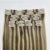 China 100 Remy Chinese Human Hair Seamless PU Clip In Hair Extensions 14-28 Inch 100-180g for sale