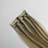 China 100 Remy Chinese Human Hair Seamless PU Clip In Hair Extensions 14-28 Inch 100-180g for sale