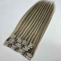 China 100 Remy Chinese Human Hair Seamless PU Clip In Hair Extensions 14-28 Inch 100-180g for sale