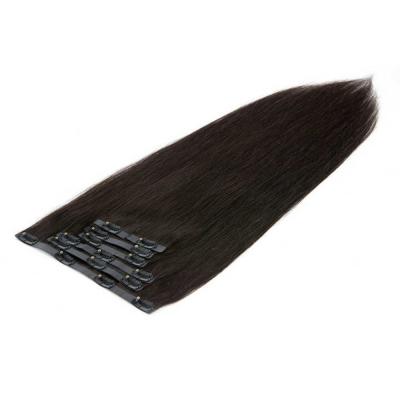 China 100g 180g 100 Remy Human Hair Clip In Extensions Double Drawn Seamless PU 14 28 Inch for sale