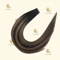 China 15A Russian Double Drawn Invisible Tape Human Hair Extensions 40g 50g Pack for sale