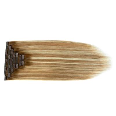 China 100% Remy Human Hair Clip in Extensions 14-28 Inch 100-180g Multi-Color Lace Clip Ins for sale