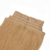 China Unprocessed Seamless PU Skin Weft Clip In Hair Extensions 100g 14-28 Inch No Shedding for sale
