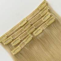 China 100% Remy Human Hair Clip In Extensions Silky Straight 14-28 Inch 100-180g for sale