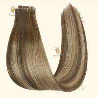 China 100% Remy Human Hair Invisible Tape Extensions 40g 50g No Tangle Russian Cuticle Hair for sale