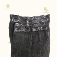 China 100% Remy Human Hair Seamless Clip in Hair Extensions 14-28 Inch 100-180g for sale