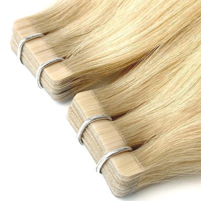 China Reusable Russian Tape Hair Extensions 100% Remy Human Hair 12-26 Inch 40-60g for sale