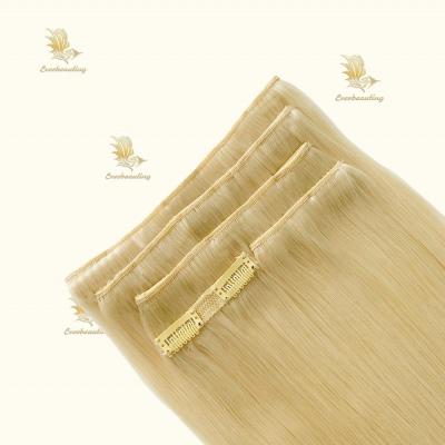 China 100% Remy Human Hair Clip In Extensions Double Drawn 14-28 Inch 100-180g for sale