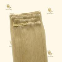 China 100% Remy Human Hair Clip on Hair Extensions 14-28 Inch 100-180g per Piece for sale