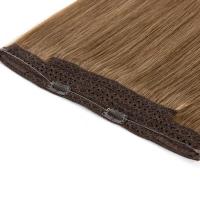 China 100% Remy Human Hair Seamless Invisible Fish Wire Hair Extensions 14-26 Inch 100g for sale