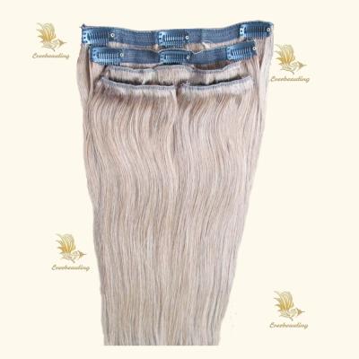 China 100% Russian Human Remy Hair Clip In Extensions 14-28 Inch Custom Color for sale