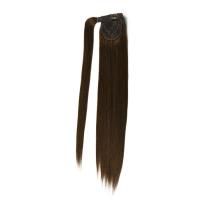 China Super Double Drawn Remy Human Hair Ponytail Extensions 90g 14-26 Inch Straight for sale