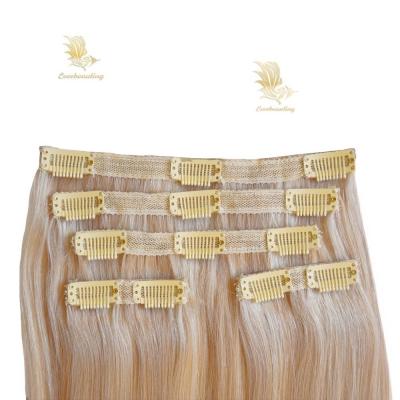 China 100% Virgin Human Hair Clip In Extensions Double Drawn Remy Hair 14-28 Inch 100g-180g for sale