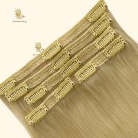 China 100% Virgin Human Hair Clip In Extensions Double Drawn Remy Hair 14-28 Inch 100g-180g for sale