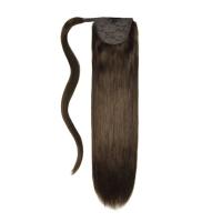 China Cuticle Aligned Raw Virgin Human Hair Ponytail Extensions 90g 14-26 Inch Wholesale for sale