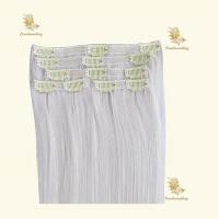 China 100% Remy Human Hair Clip in Hair Extensions 14-28 Inch 100g-180g Seamless Natural Look for sale