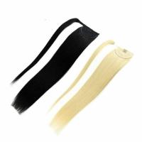 China 100% Remy Human Hair Ponytail Extensions Dyeable 14-26 Inch 90g for sale