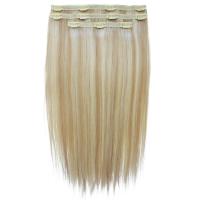 China 100% Remy Human Hair Clip In Extensions 14-28 Inch 100-180g Custom Color for sale