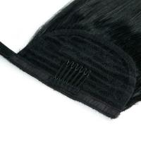China 100% Remy Human Hair Ponytail Extensions Straight Wrap Around 14-26 Inch 90g for sale