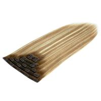 China 100g 180g 150g Clip in Human Hair Extensions Double Weft 14 28 Inch Remy Hair for sale