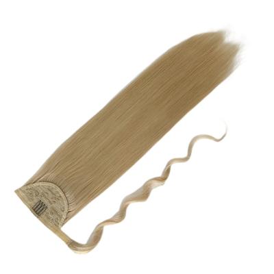 China 100% Remy Human Hair Ponytail Long Straight Wrap Around Hairpiece 14-26 Inch 90g for sale