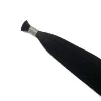 China Remy Human Hair Bulk Russian Virgin Cuticle Aligned Straight Hair Extensions 100g 14-26 Inch for sale