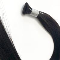 China Remy Human Hair Bulk Russian Virgin Cuticle Aligned Straight Hair Extensions 100g 14-26 Inch for sale